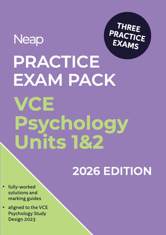 Neap Practice Exam Pack: VCE Psychology Units 1&2 2026 Edition (3 Exam