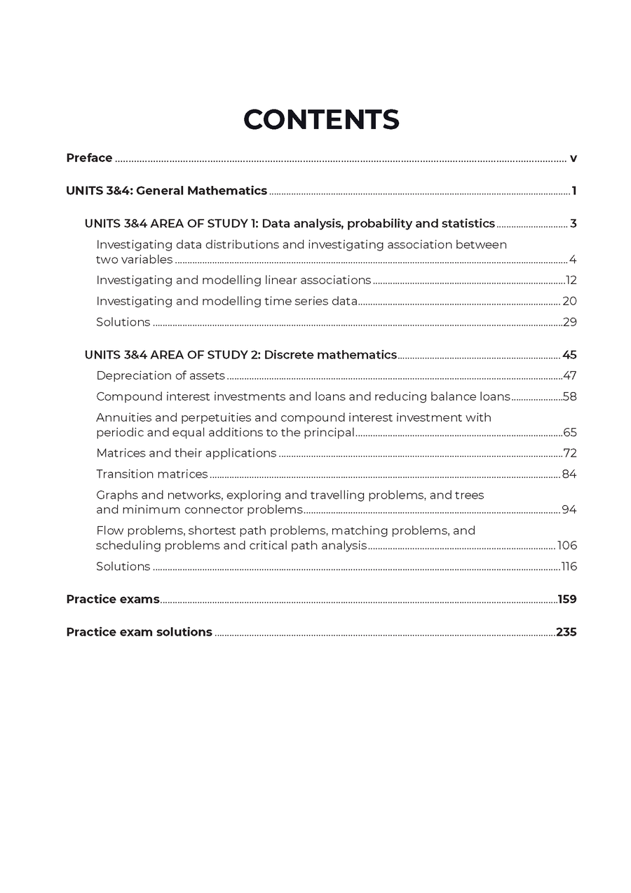 Neap Assessment Series: VCE General Maths Units 3&4